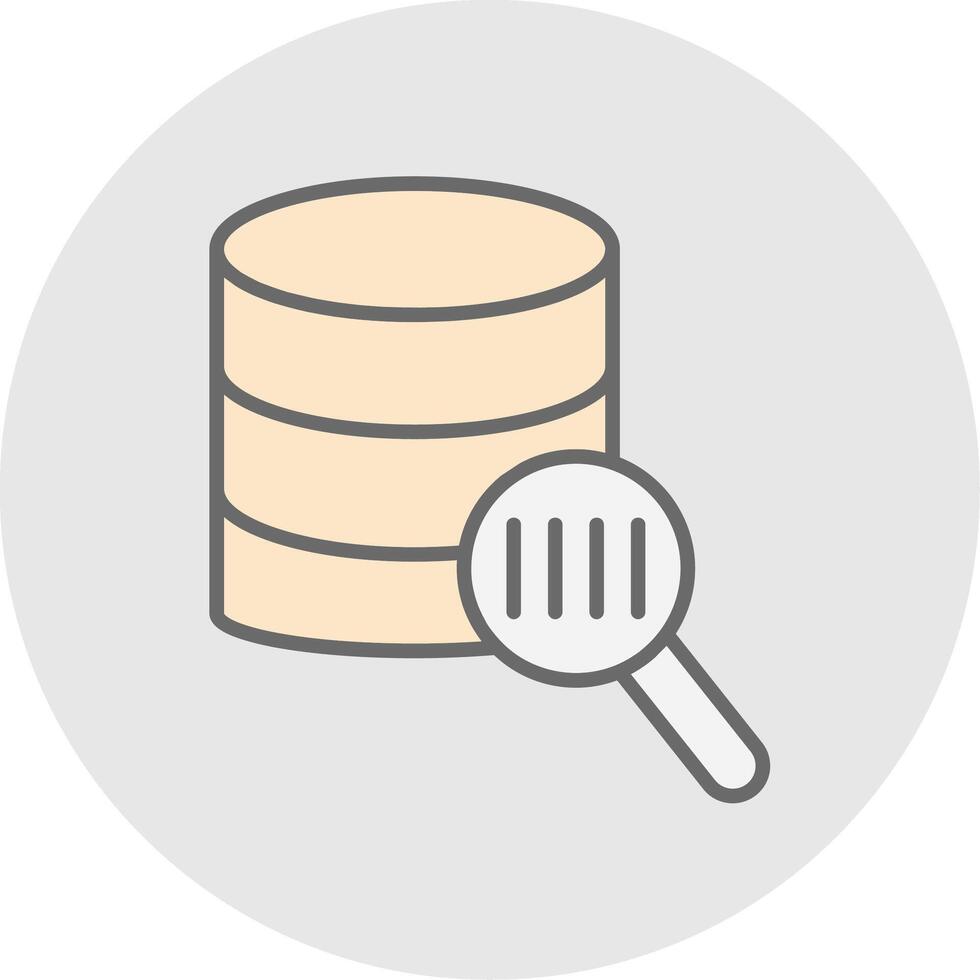 Database Scanning Line Filled Light Icon 44118235 Vector Art at Vecteezy