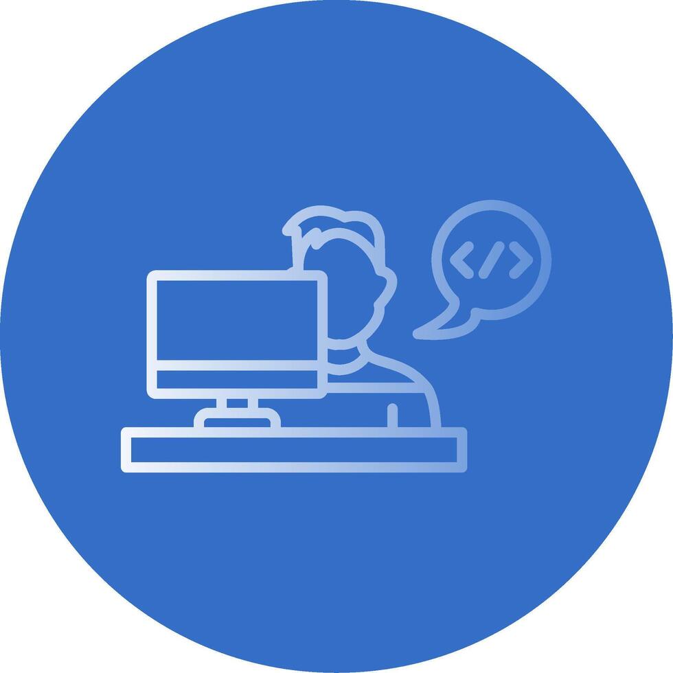 Developer Flat Bubble Icon 44119530 Vector Art at Vecteezy