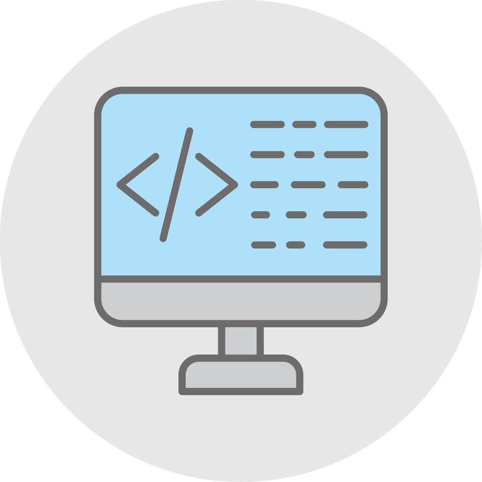 Coding Line Filled Light Icon 44120269 Vector Art at Vecteezy