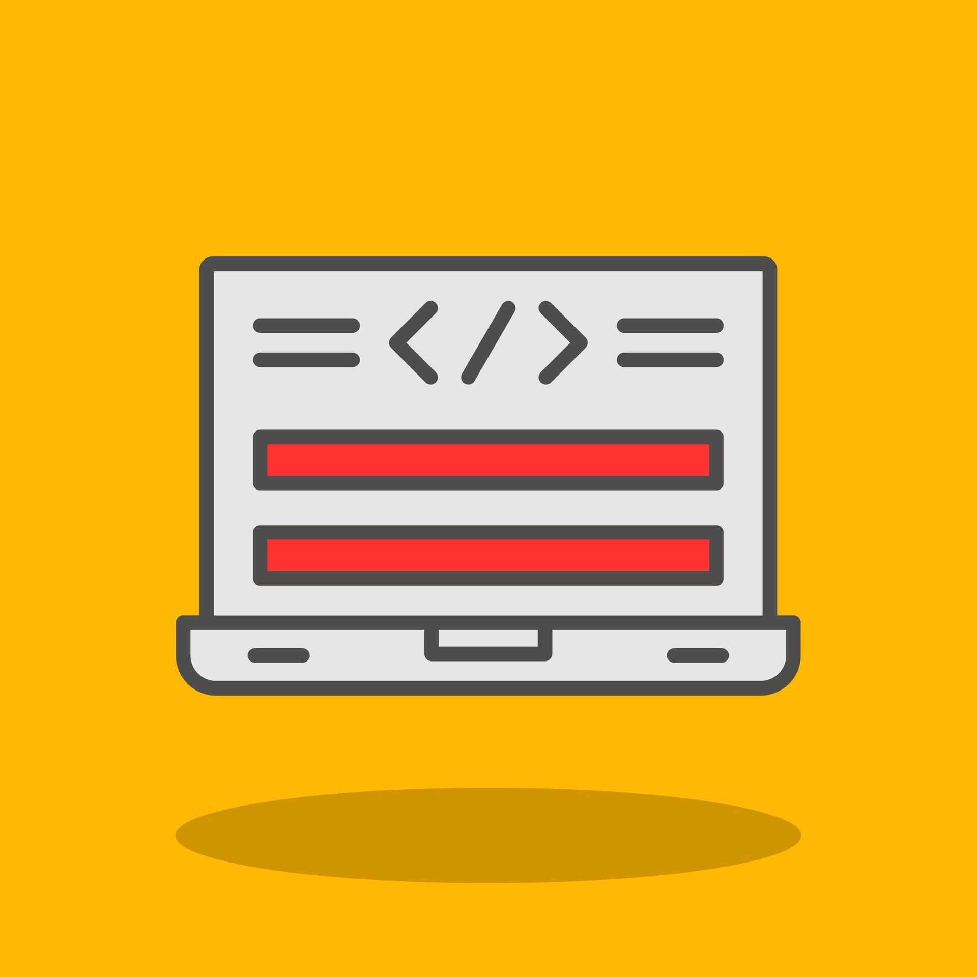 Html Code Filled Shadow Icon 44122065 Vector Art at Vecteezy