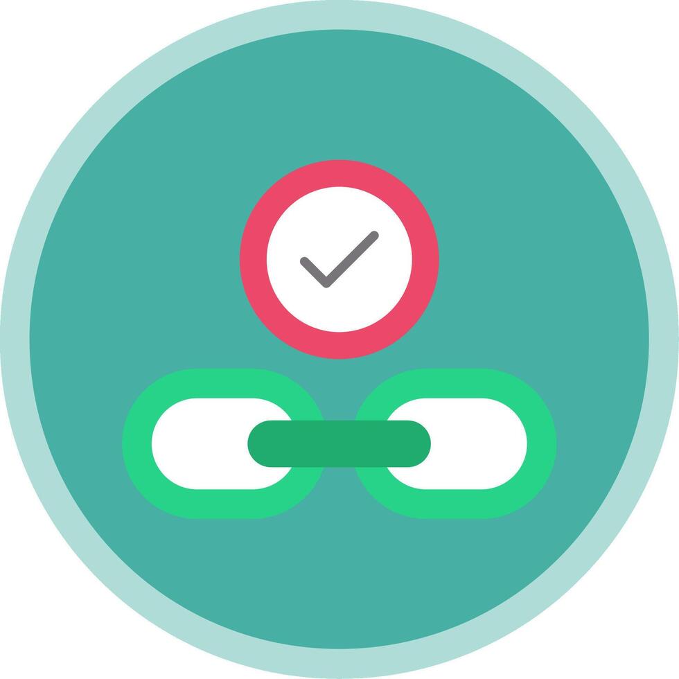 Hyperlink Flat Multi Circle Icon 44122208 Vector Art at Vecteezy