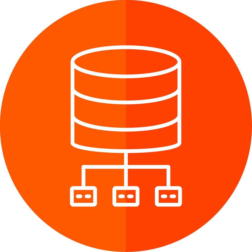 Database Architecture Line Yellow White Icon 44124399 Vector Art at ...