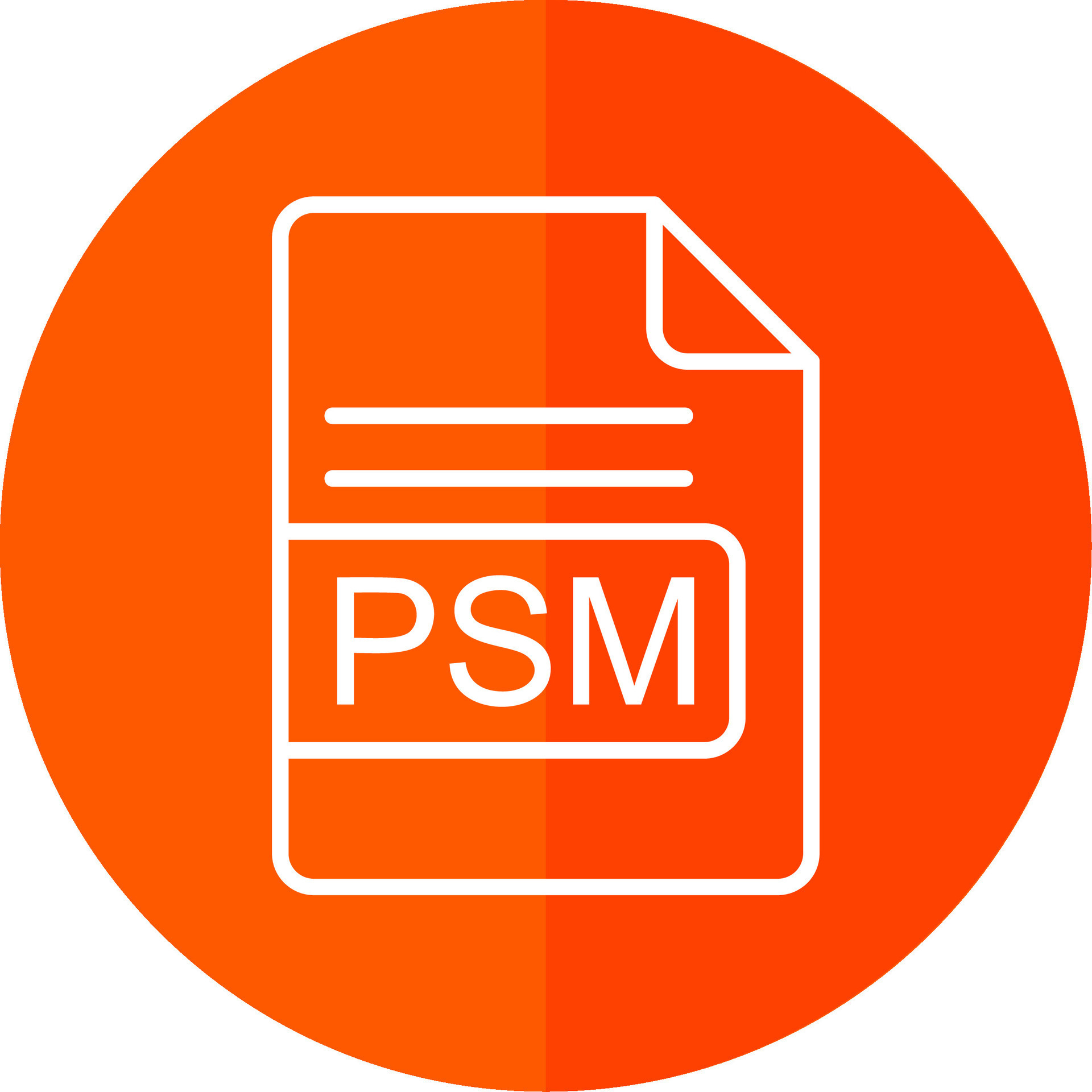 Psm File Format Line Yellow White Icon 44124705 Vector Art At Vecteezy