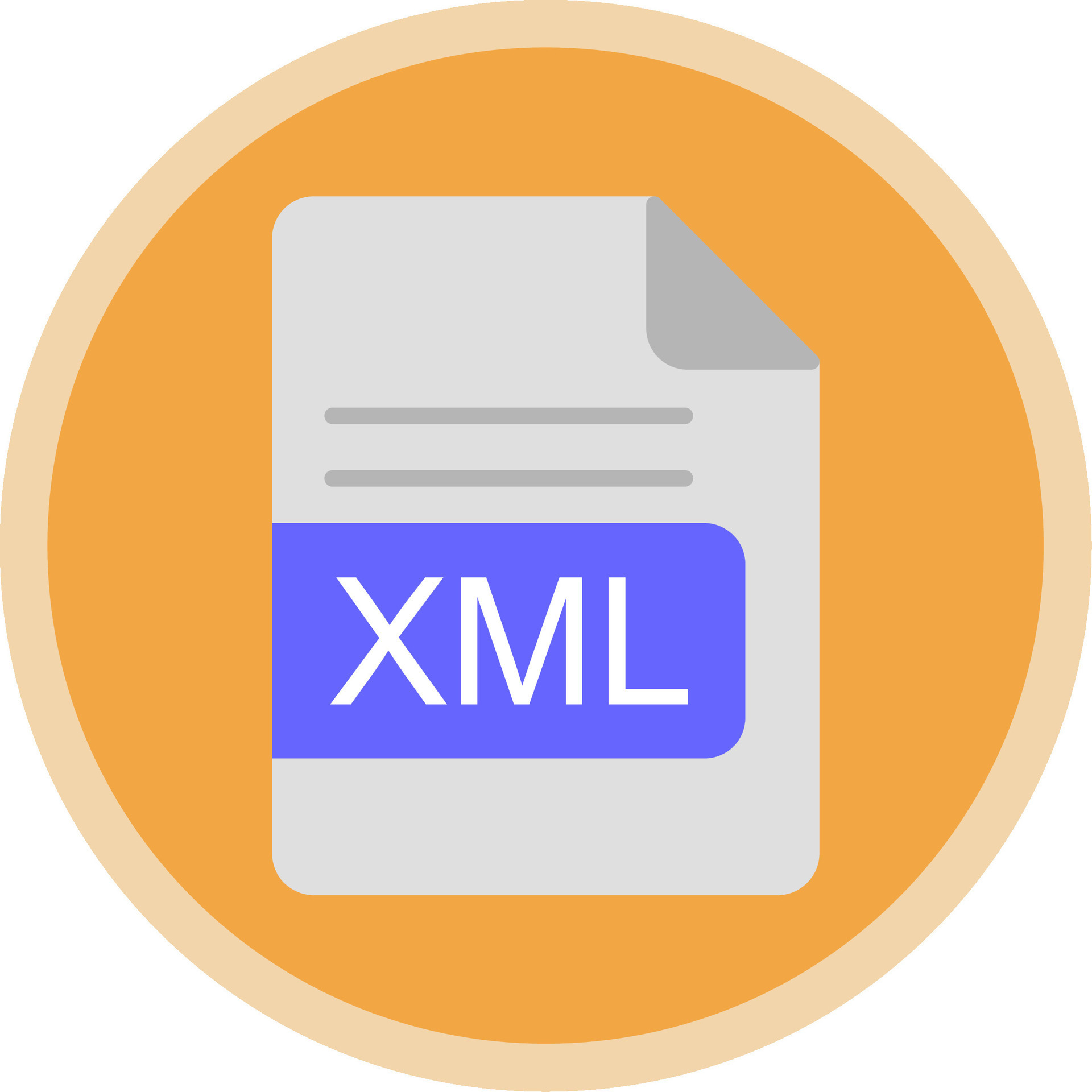 XML File Format Flat Multi Circle Icon 44127221 Vector Art at Vecteezy