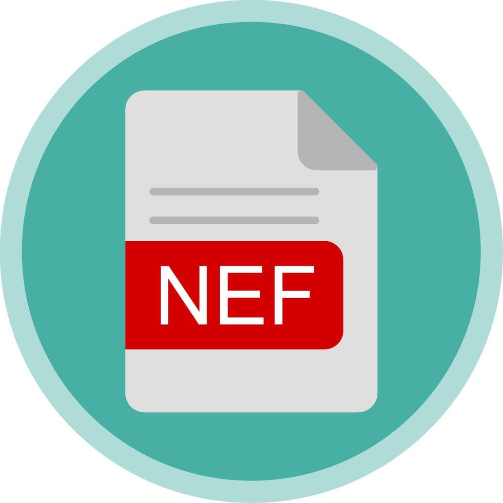NEF File Format Flat Multi Circle Icon 44127274 Vector Art at Vecteezy
