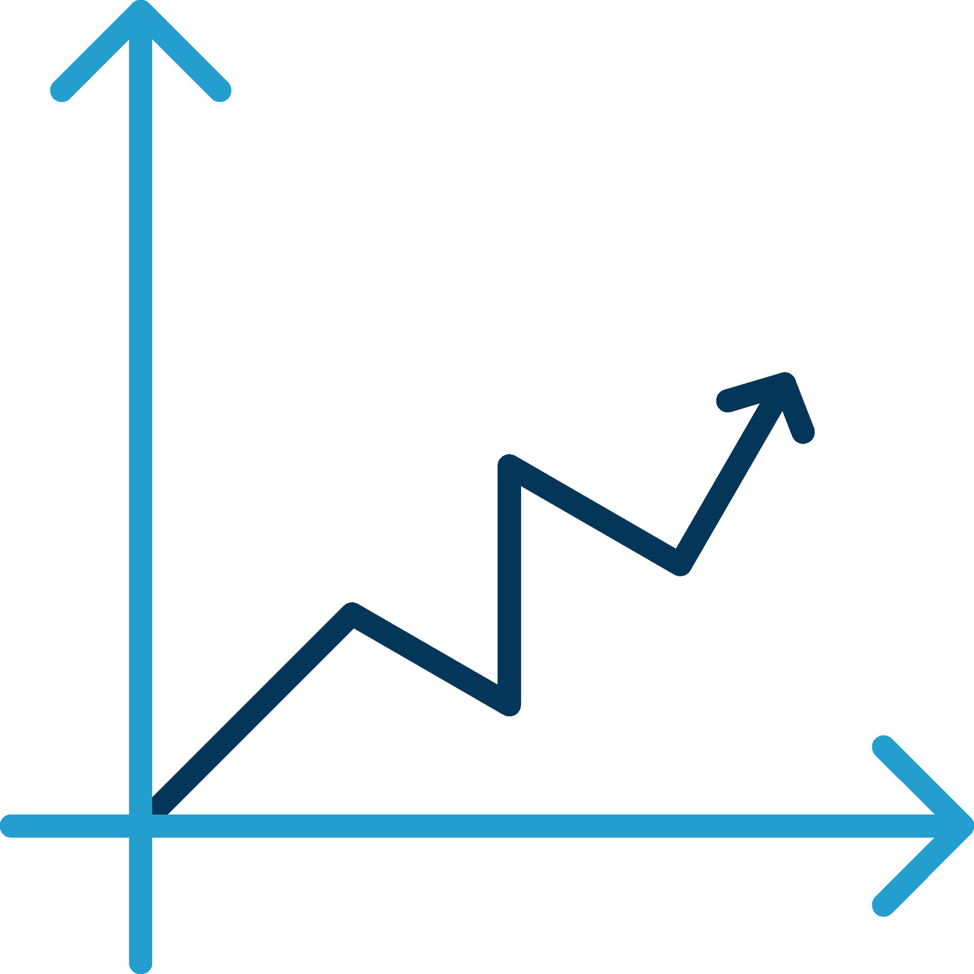 Line Blue Two Color Chart Line Blue Two Color Icon 44127496 Vector Art ...