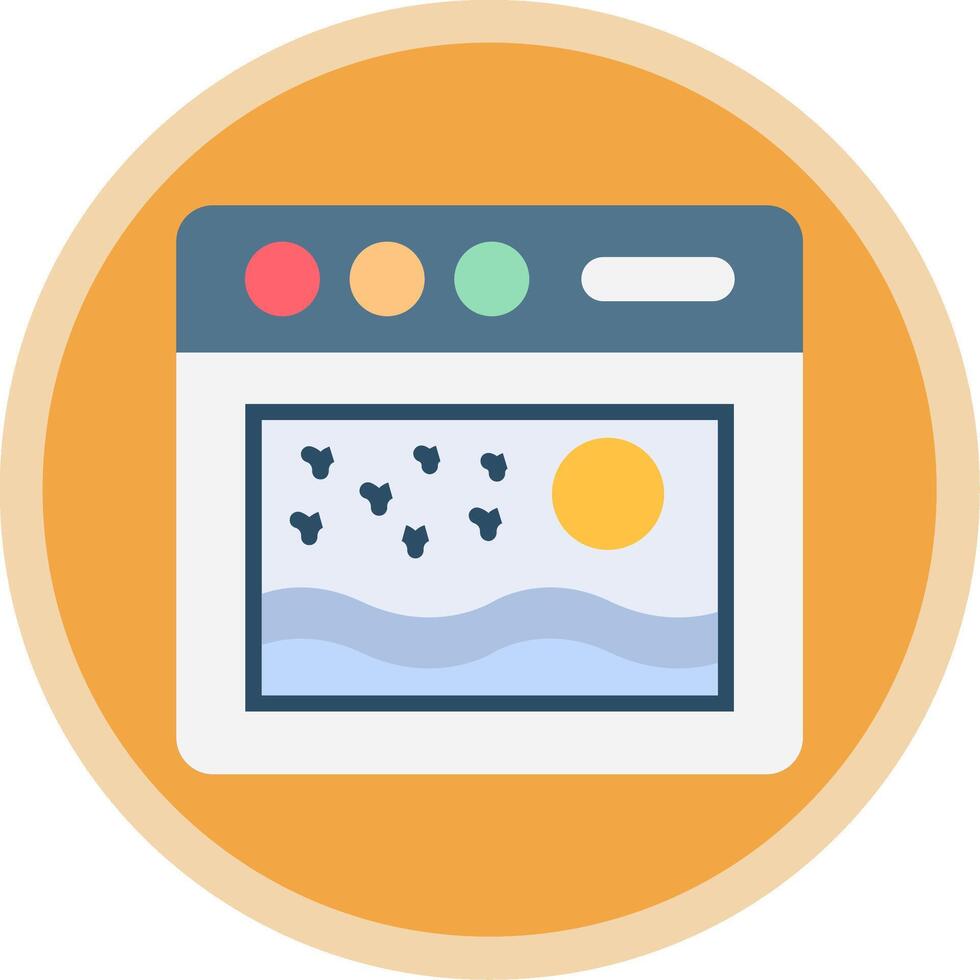 Browser Flat Multi Circle Icon 44134043 Vector Art at Vecteezy