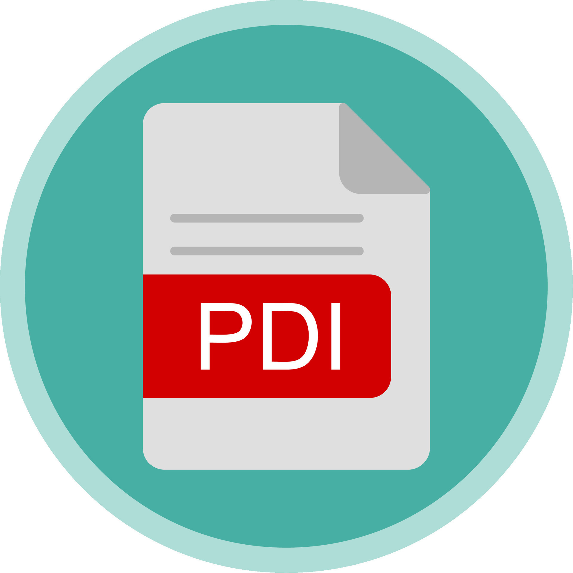Pdi File Format Flat Multi Circle Icon 44135964 Vector Art At Vecteezy