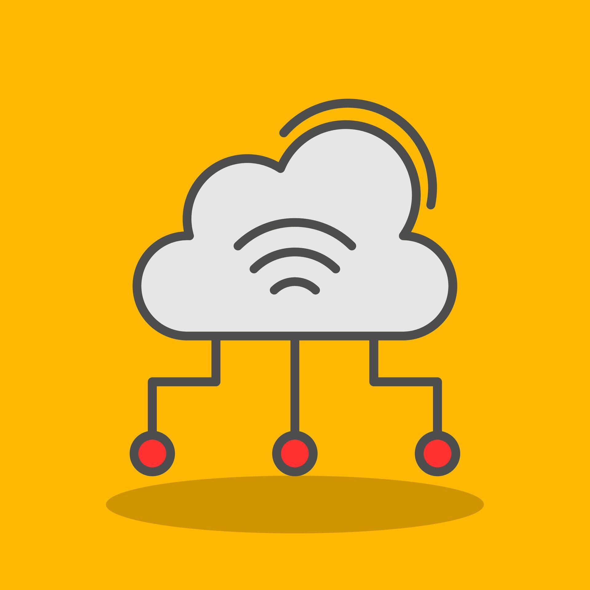 Cloud Computing Filled Shadow Icon 44137419 Vector Art at Vecteezy