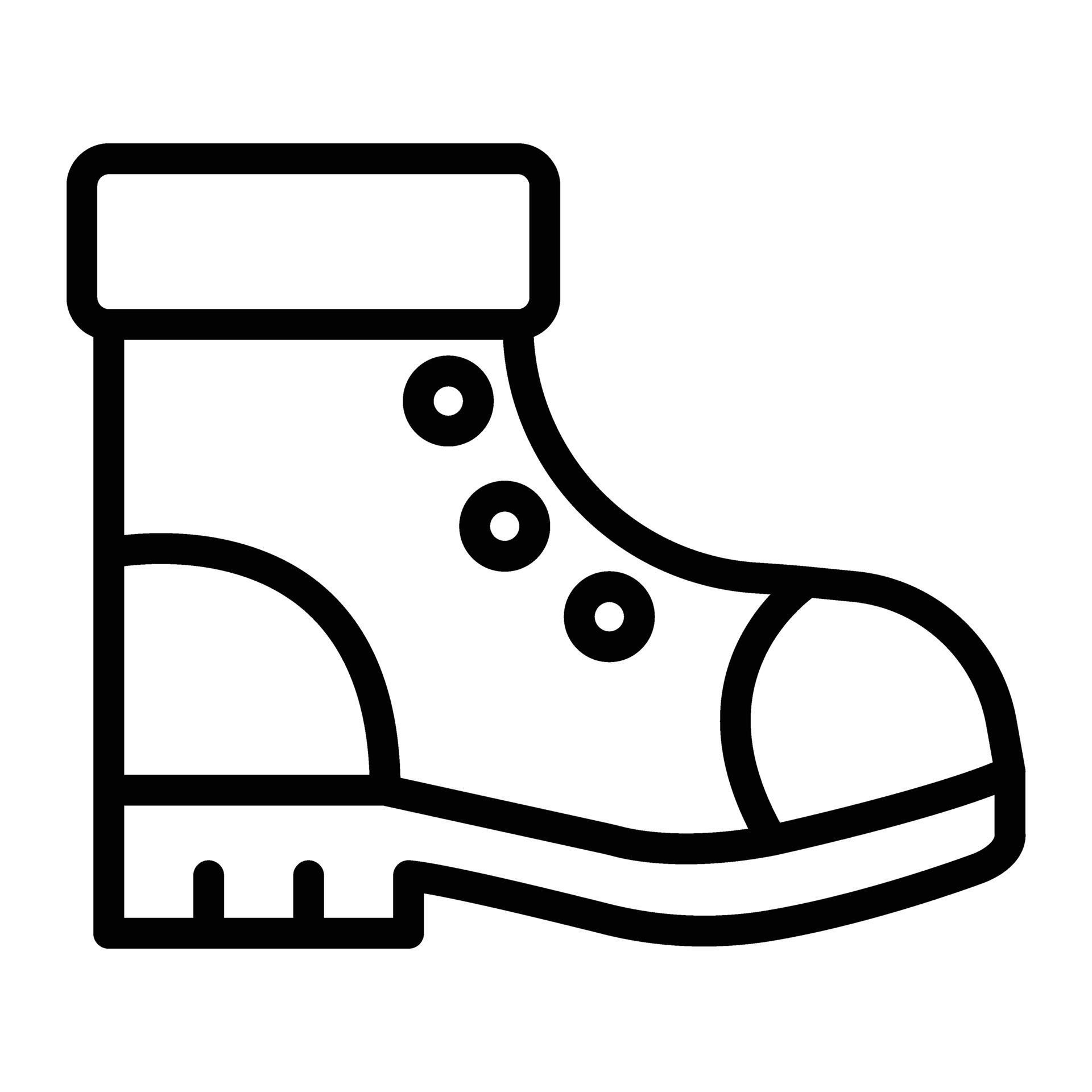 Boot Line Icon Design 44138112 Vector Art at Vecteezy