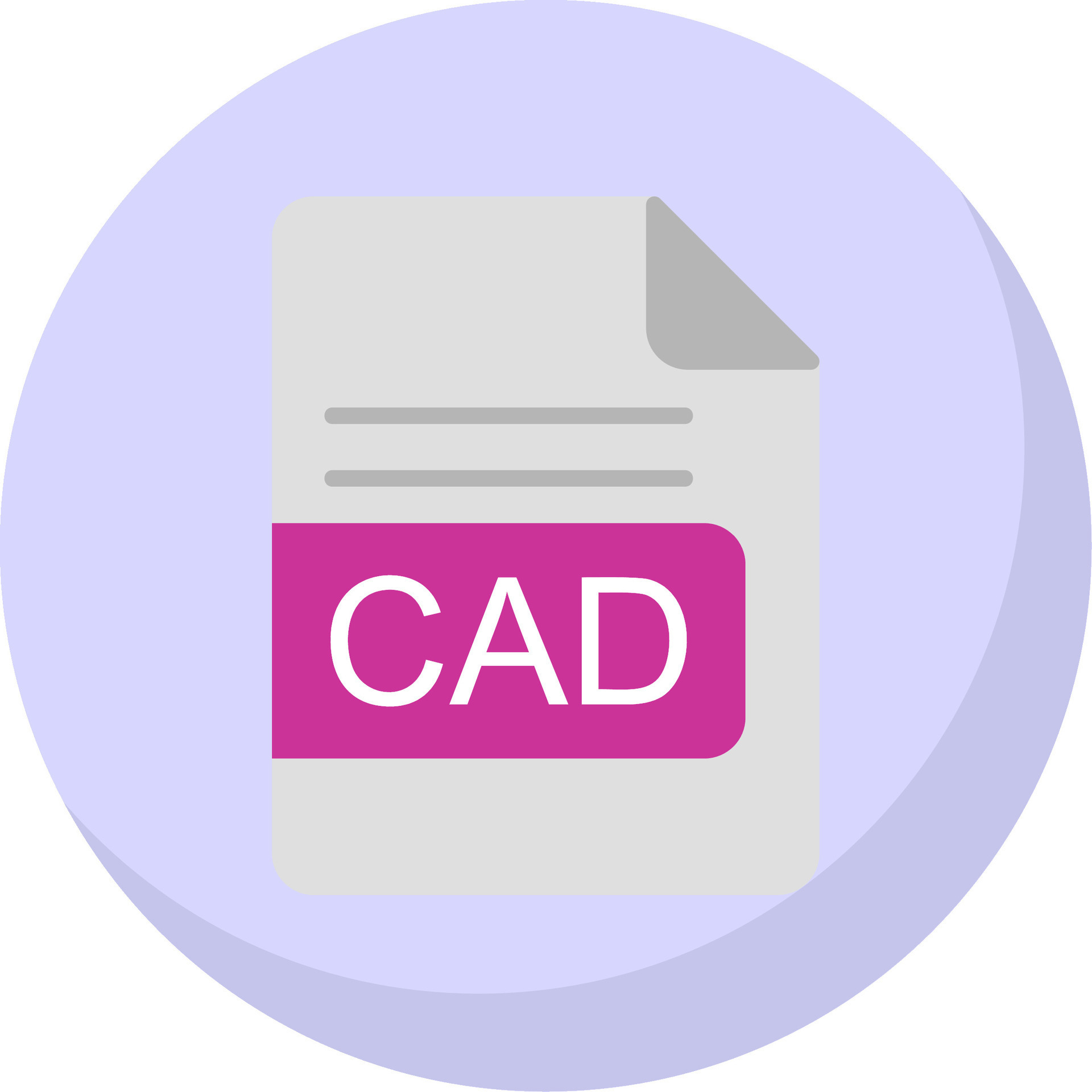Cad File Format Flat Bubble Icon 44139770 Vector Art At Vecteezy