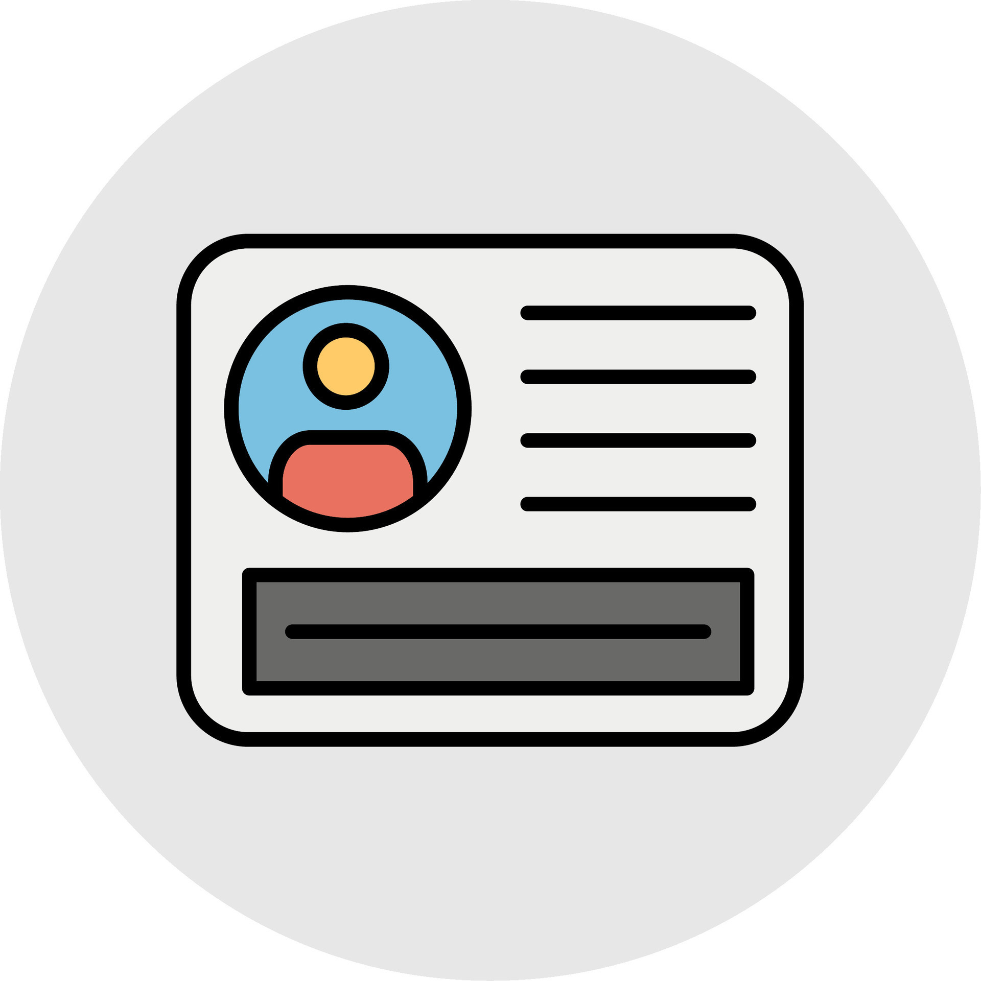 Pass Line Filled Light Icon 44139945 Vector Art At Vecteezy