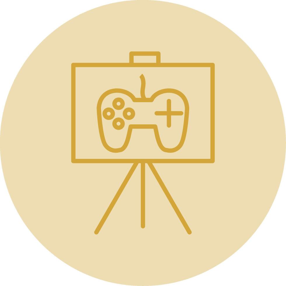 Fine Art Line Yellow Circle Icon 44142945 Vector Art At Vecteezy