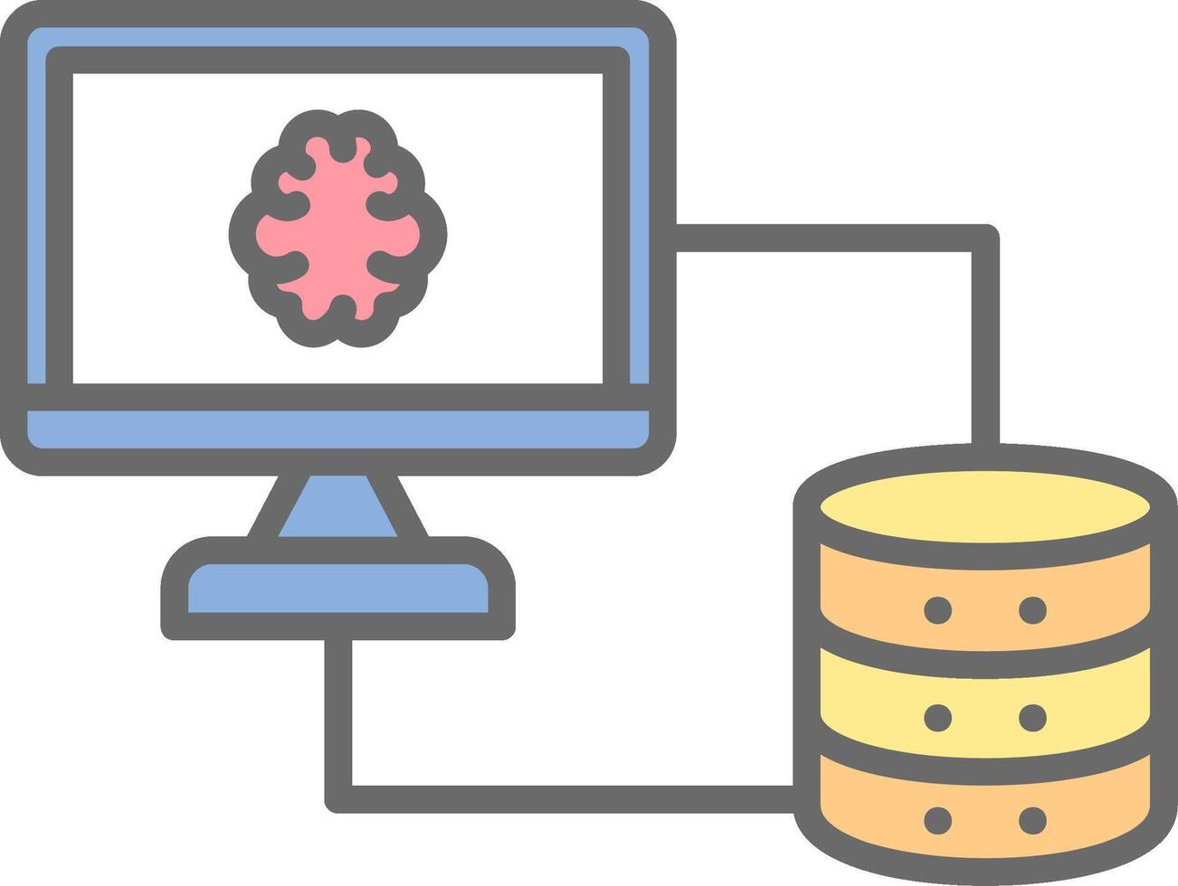 Database Line Filled Light Icon 44142950 Vector Art At Vecteezy