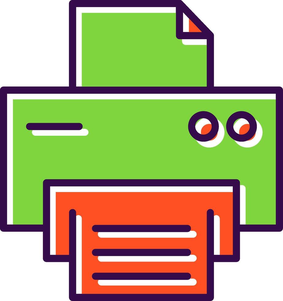 Printer filled Design Icon 44143174 Vector Art at Vecteezy