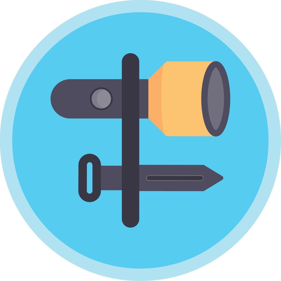 Torch Flat Multi Circle Icon 44143310 Vector Art at Vecteezy