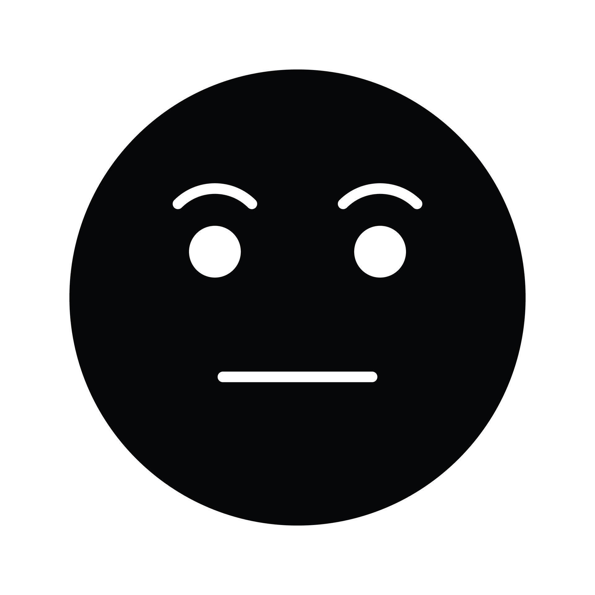 Grab this amazing icon of indifferent emoji, customizable flat 44159372 ...