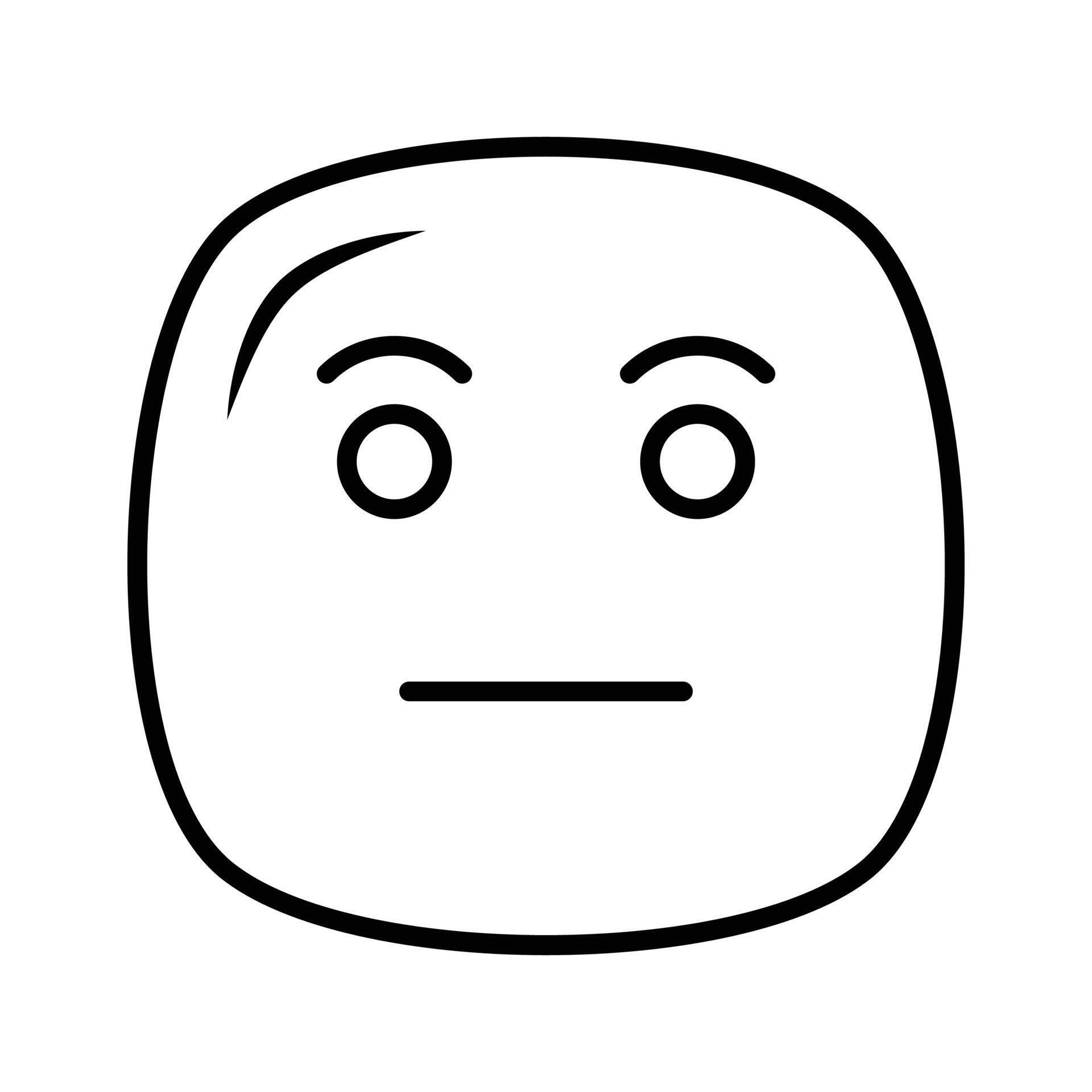 Grab this amazing icon of indifferent emoji, customizable flat 44159373 ...