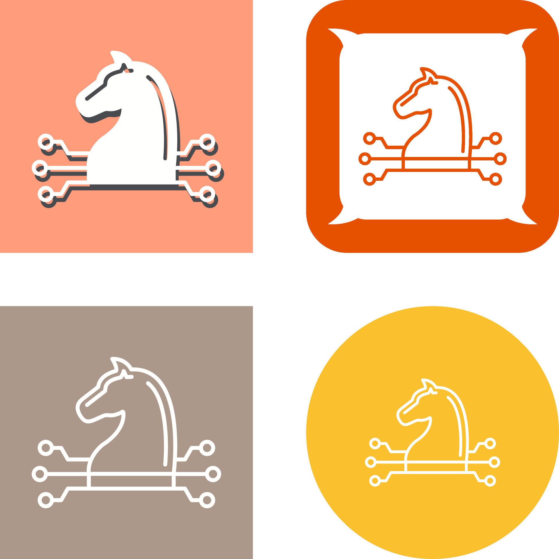 troyano icono diseño 44162310 Vector en Vecteezy