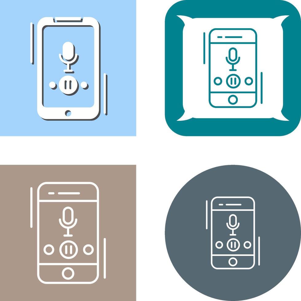 Voice Record Icon Design 44162505 Vector Art at Vecteezy