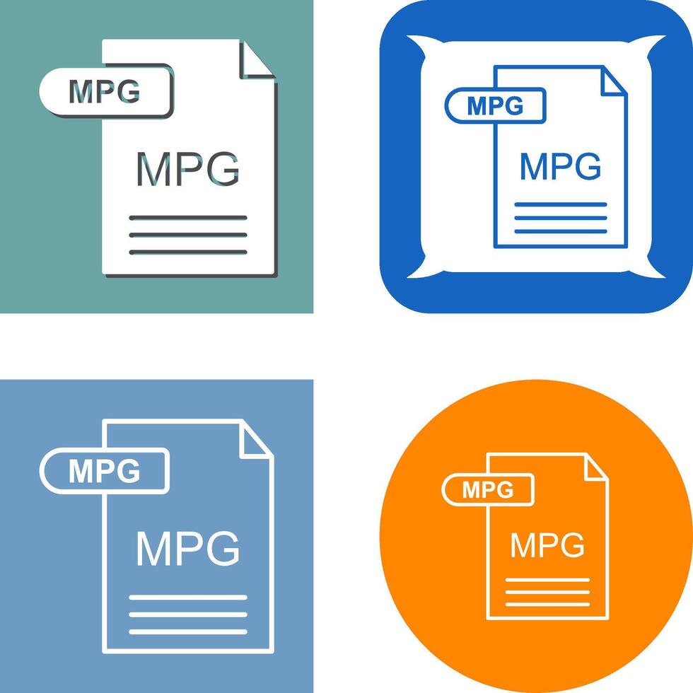 MPG Icon Design 44164755 Vector Art at Vecteezy