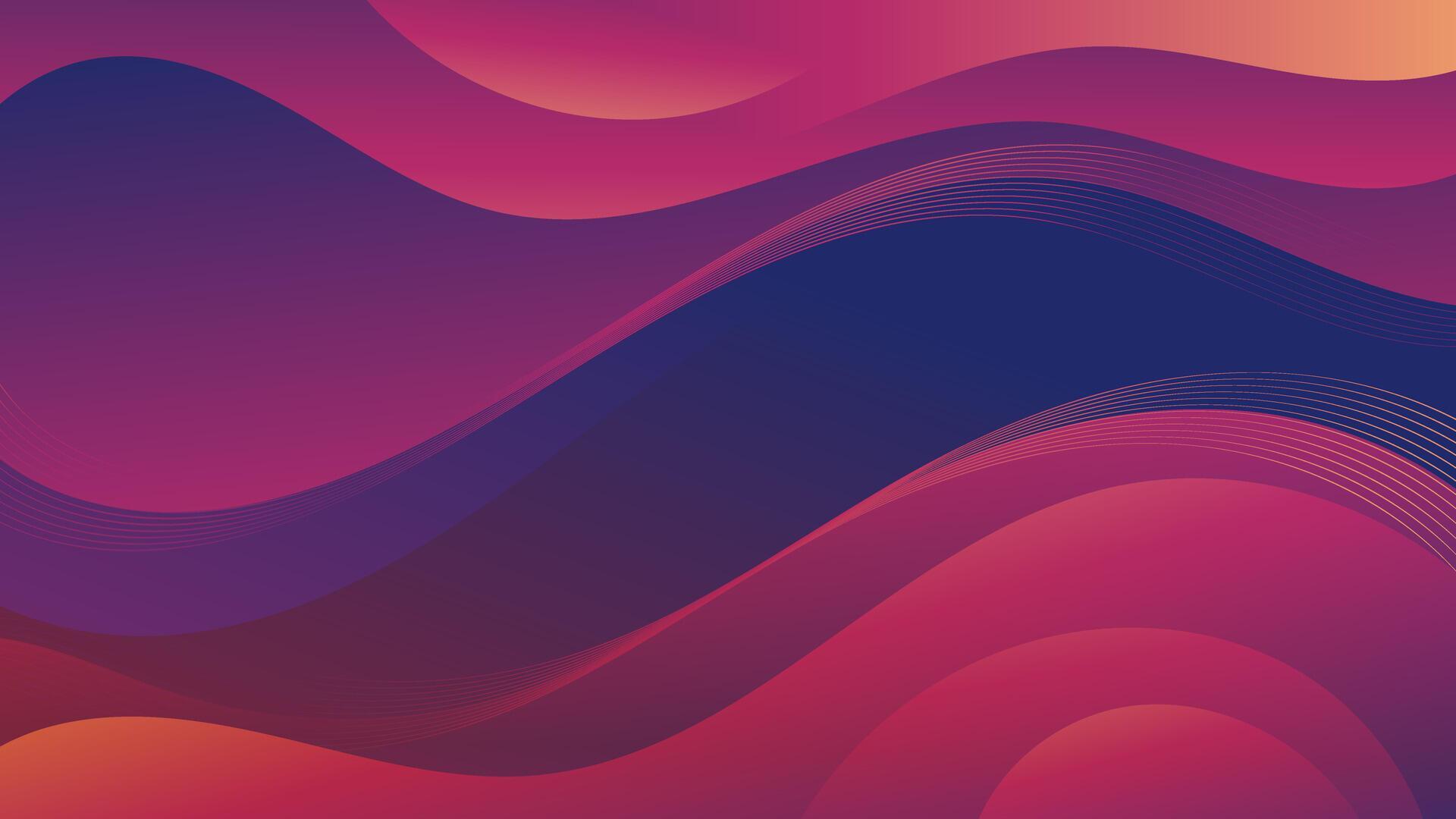 Colorful Gradient Waves. Abstract background design featuring multiple ...