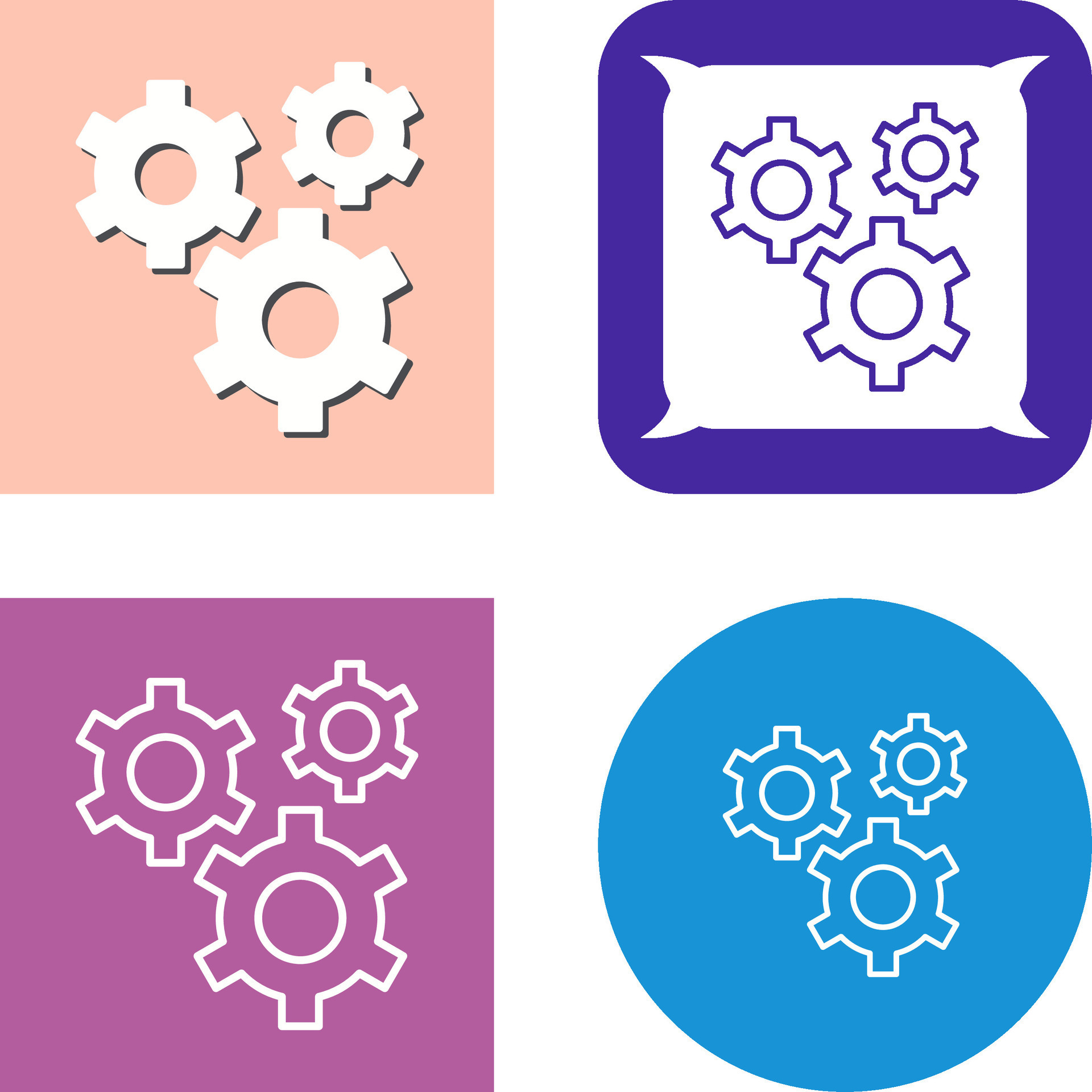 Gears Icon Design 44169117 Vector Art at Vecteezy