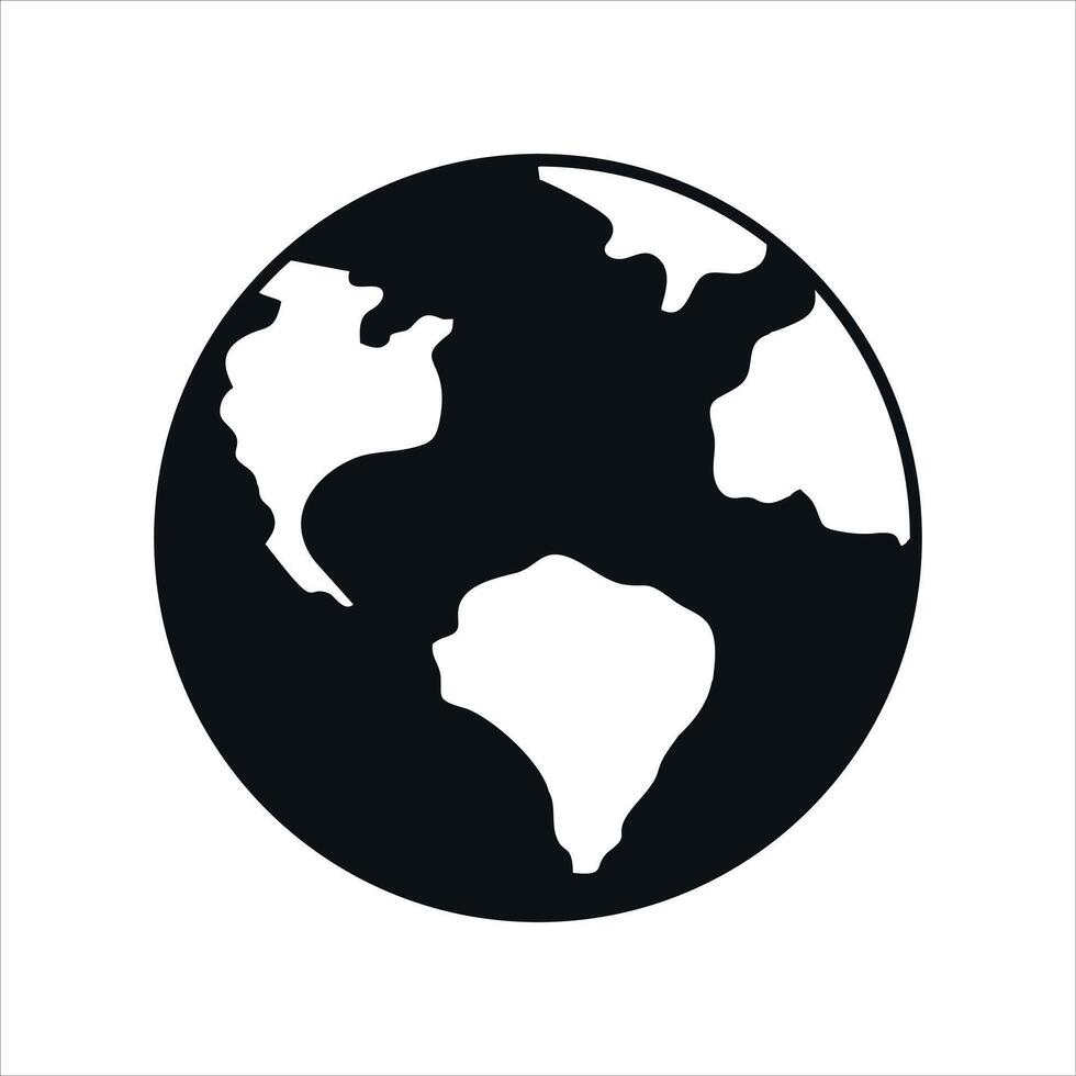simple earth globe icon design template on white background 44170602 ...