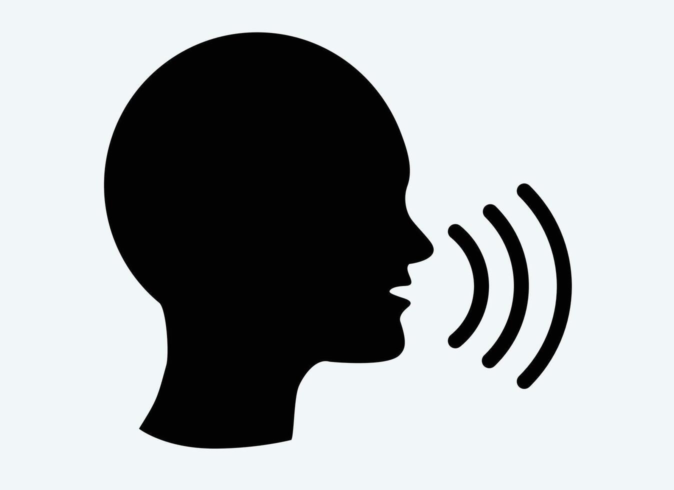 Speech Symbol Speak Sign Language Symbol For Interview Interaction And Speech Controls Man