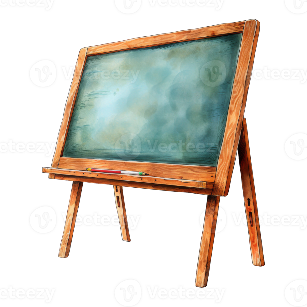 Vintage Chalkboard with Wooden Frame 44175618 PNG