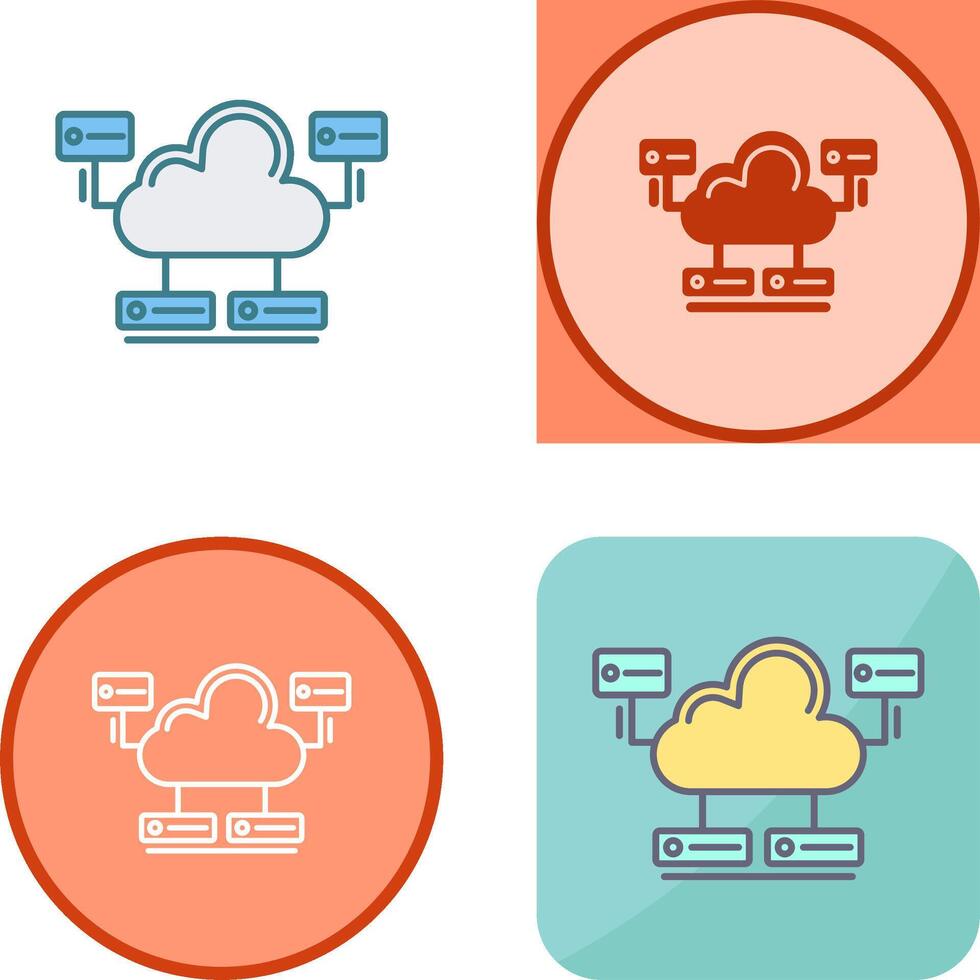 Cloud Database Icon Design 44177462 Vector Art at Vecteezy