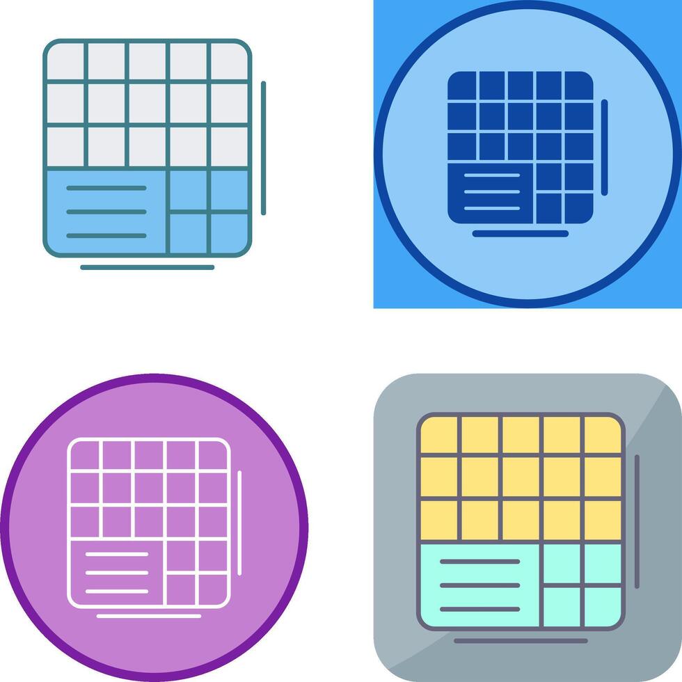 Table Data Icon Design 44178406 Vector Art at Vecteezy