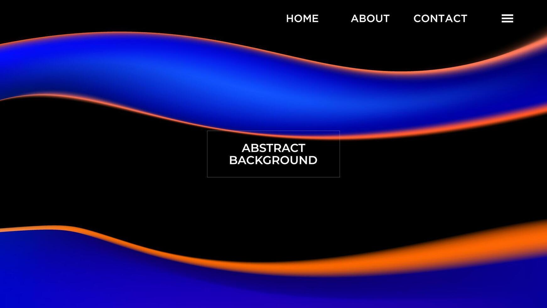 Abstract Dark Background Elegant Gradient Blue Orange Mesh Smooth Color
