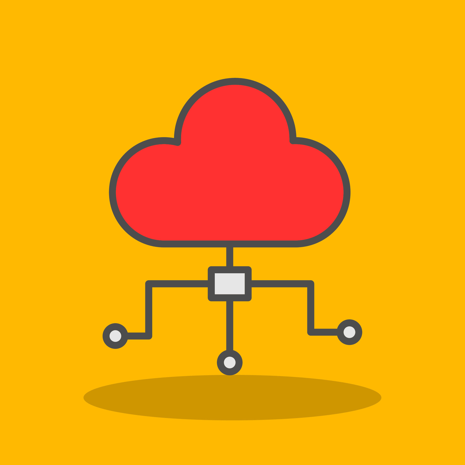 Cloud Computing Filled Shadow Icon 44186934 Vector Art at Vecteezy