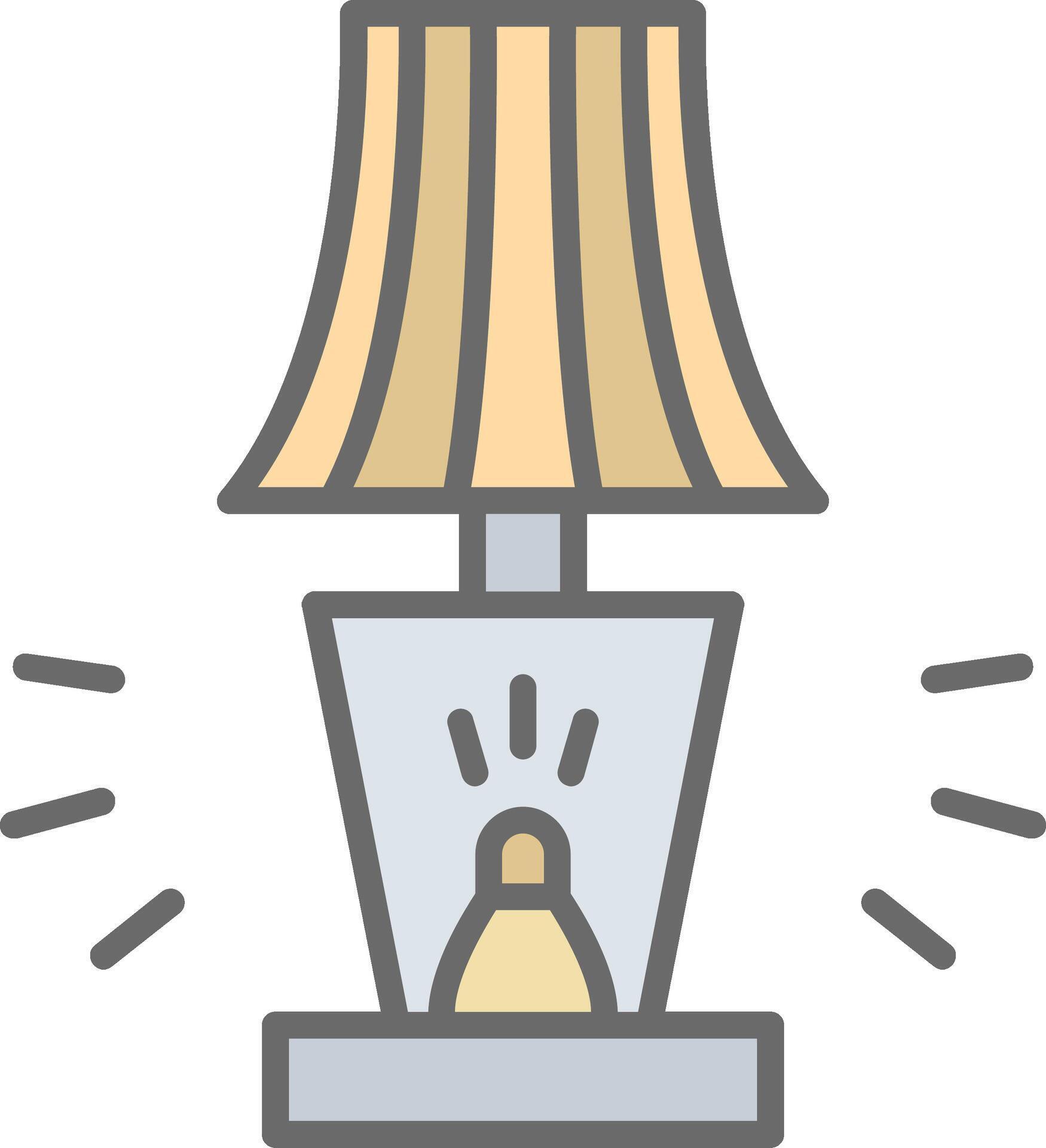 Lamp Line Filled Light Icon 44190356 Vector Art at Vecteezy