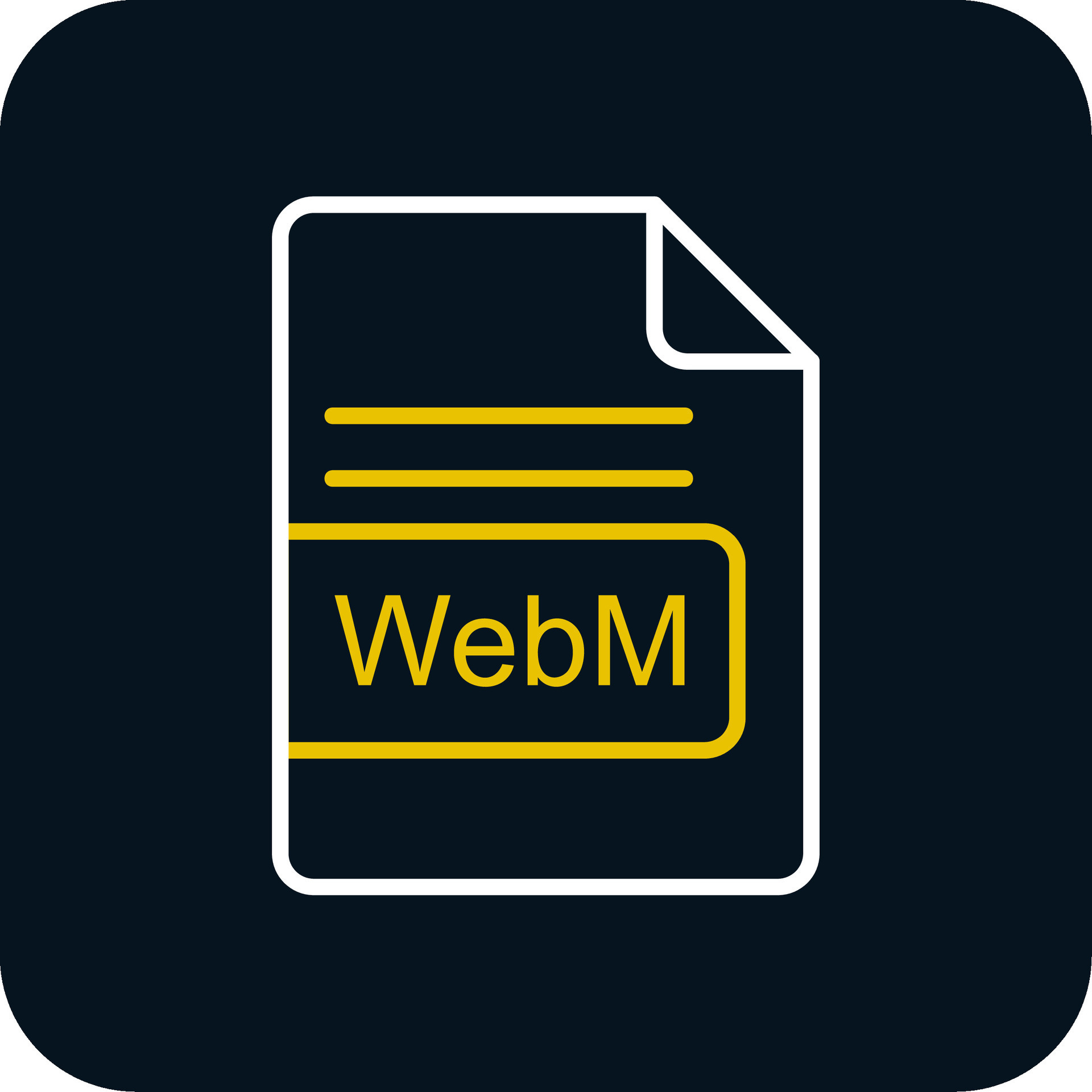 WebM File Format Line Red Circle Icon 44191259 Vector Art at Vecteezy