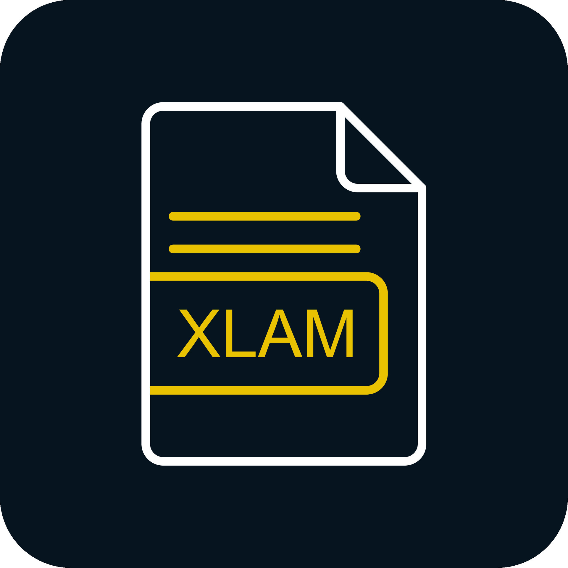 xlam archivo formato línea rojo circulo icono 44191276 Vector en Vecteezy