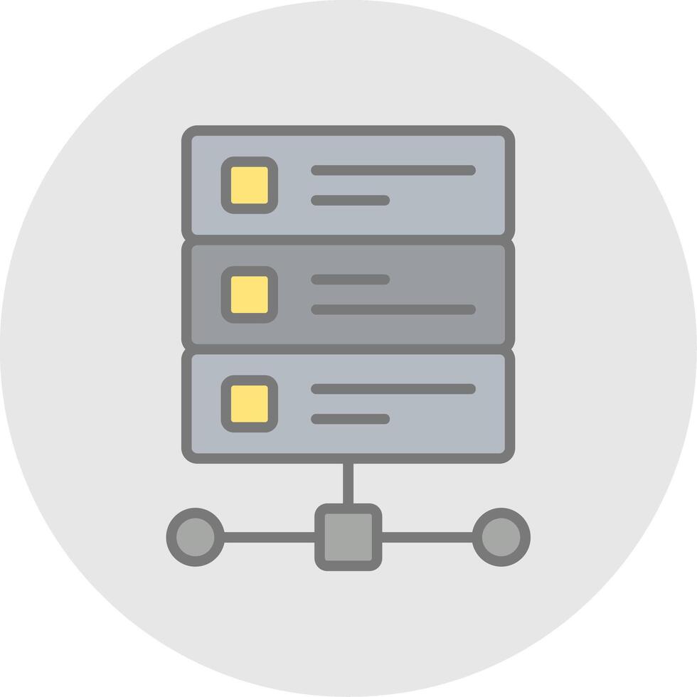 Database Line Filled Light Icon 44191589 Vector Art at Vecteezy