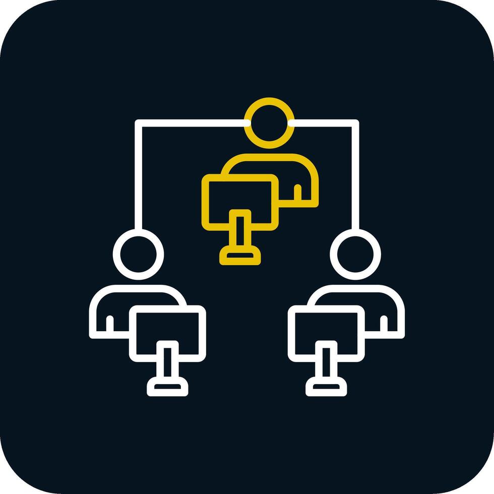 Network User Line Yellow White Icon 44192734 Vector Art At Vecteezy
