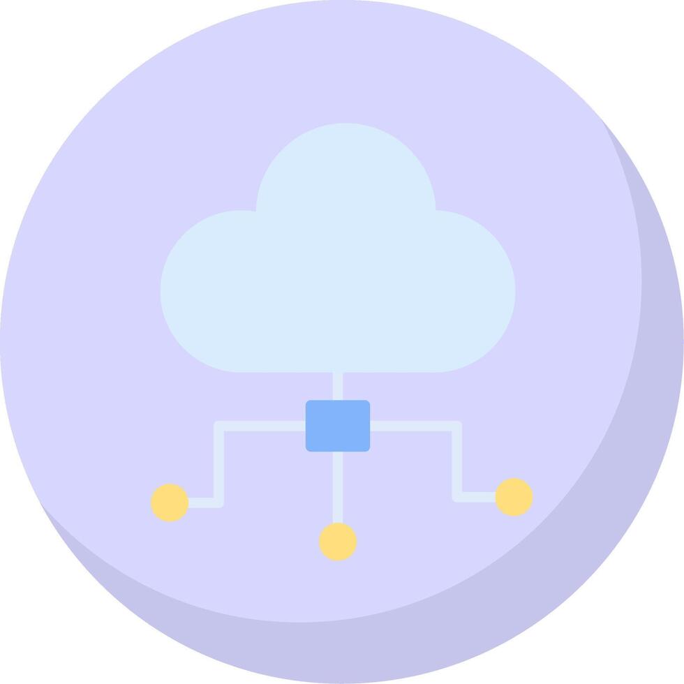 Cloud Computing Flat Bubble Icon 44193084 Vector Art at Vecteezy