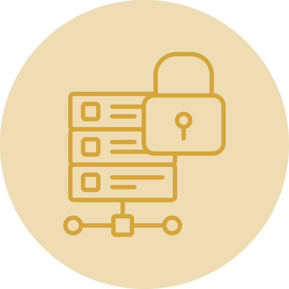 Database Line Yellow Circle Icon 44193167 Vector Art at Vecteezy