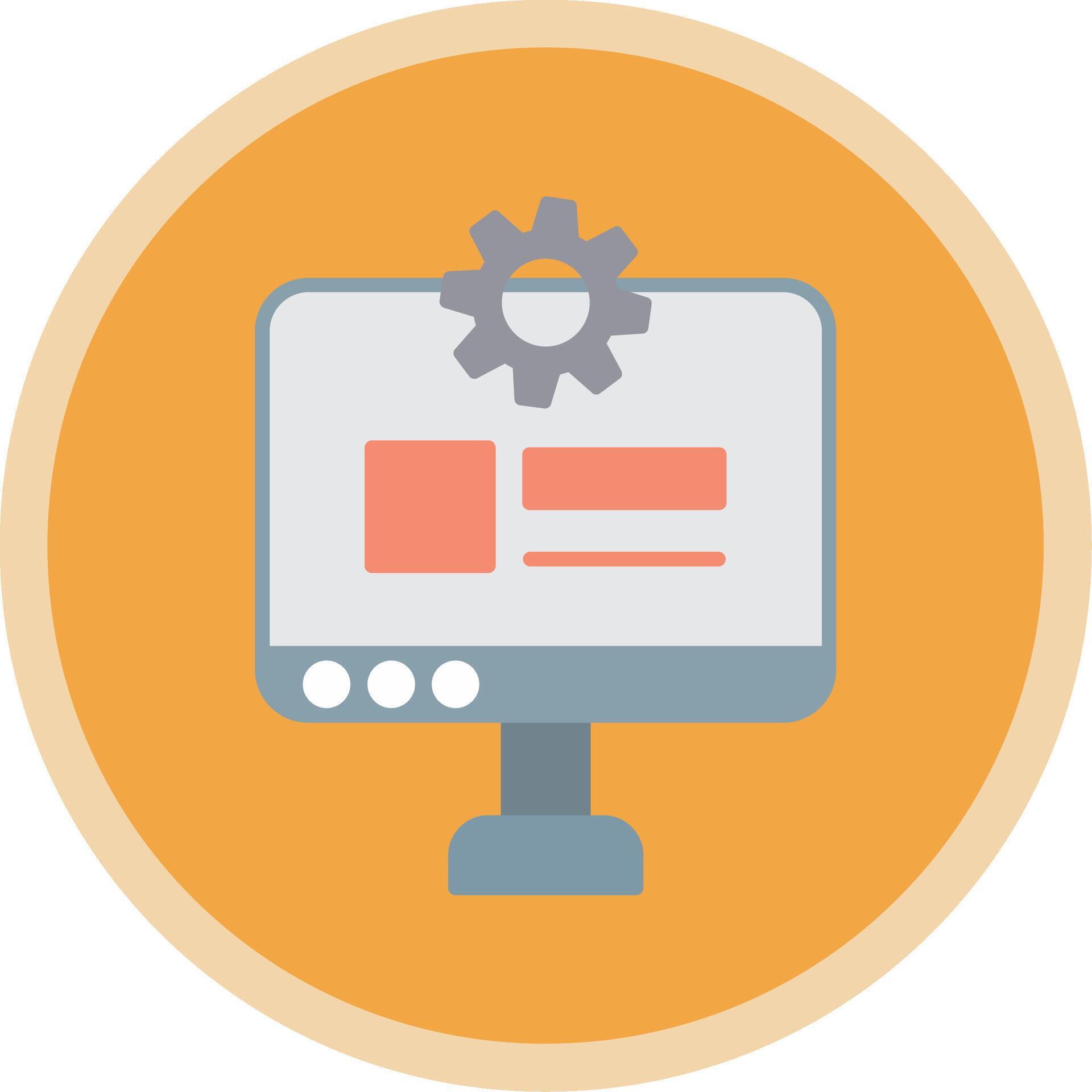 Web Administrator Flat Multi Circle Icon 44193258 Vector Art at Vecteezy