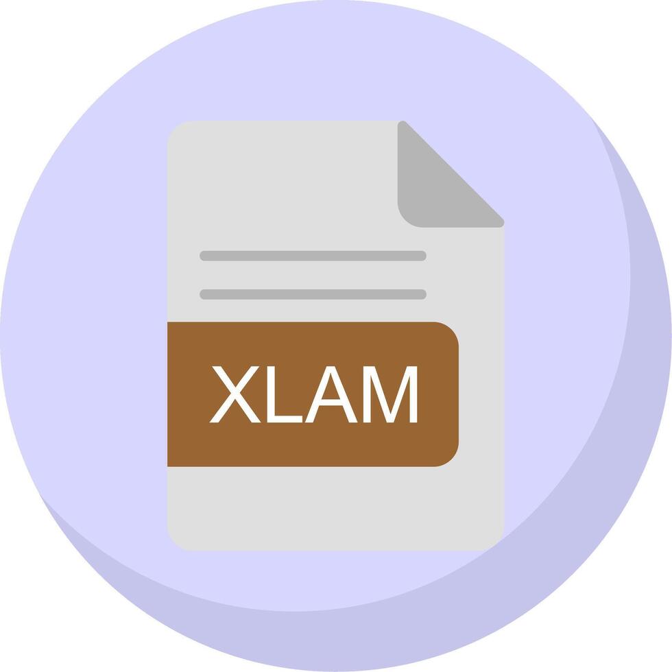 Xlam File Format Flat Bubble Icon 44193729 Vector Art At Vecteezy