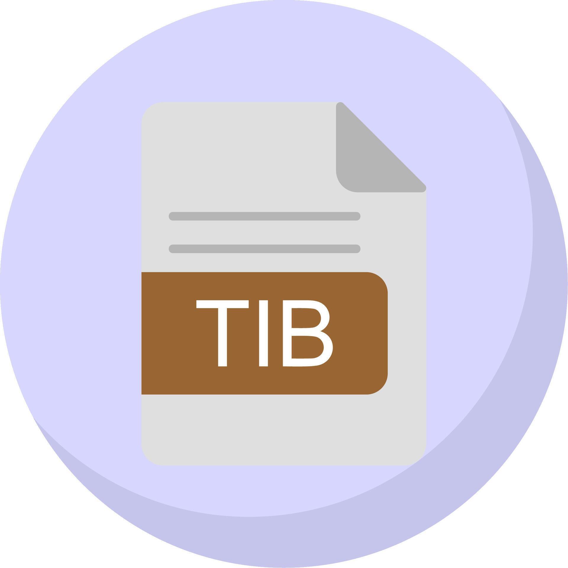 Tib File Format Flat Bubble Icon 44194042 Vector Art At Vecteezy