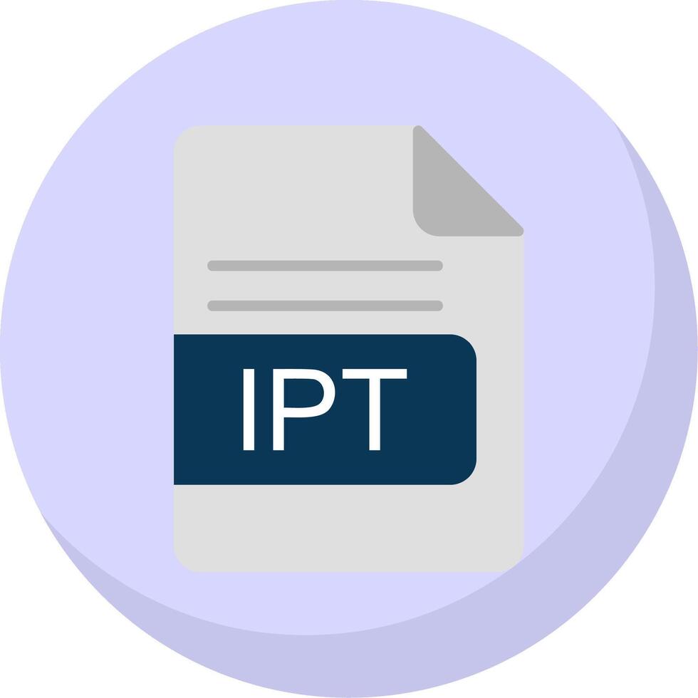 ipt archivo formato plano burbuja icono 44194064 Vector en Vecteezy
