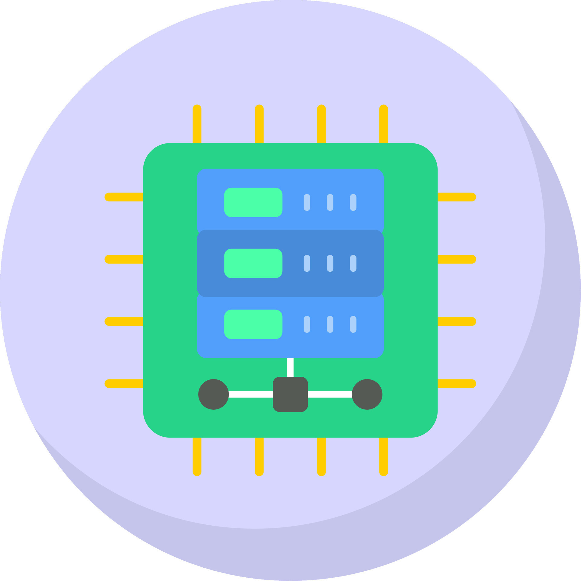 Cpu Flat Bubble Icon 44195521 Vector Art at Vecteezy