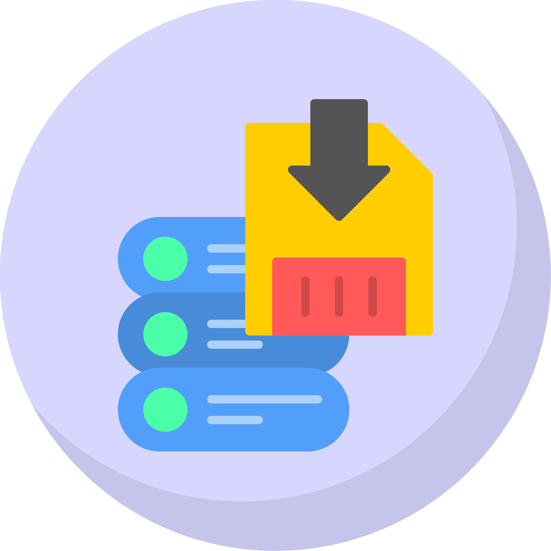 Save Data Flat Bubble Icon 44195541 Vector Art at Vecteezy