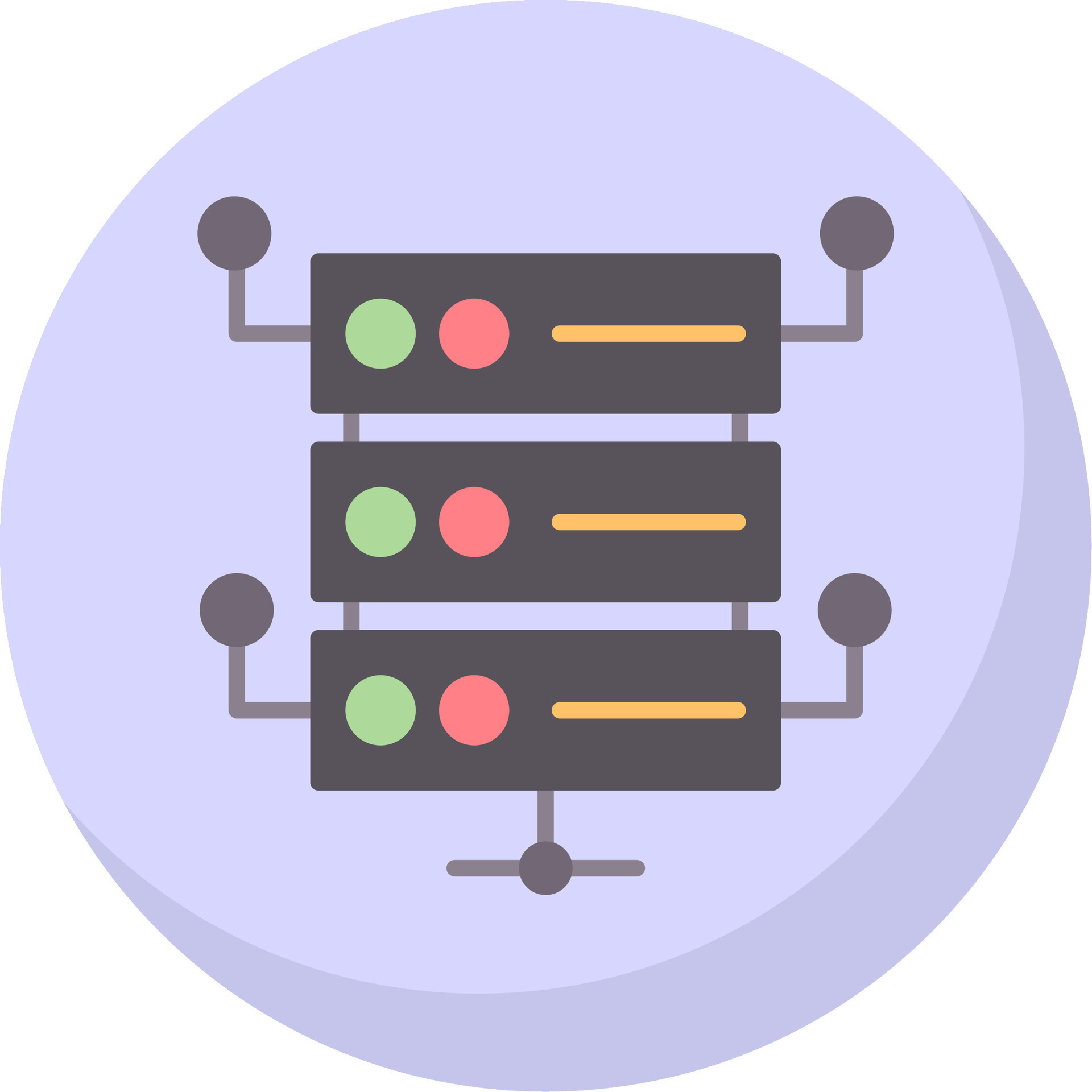 Database Architecutre Flat Bubble Icon 44199229 Vector Art at Vecteezy