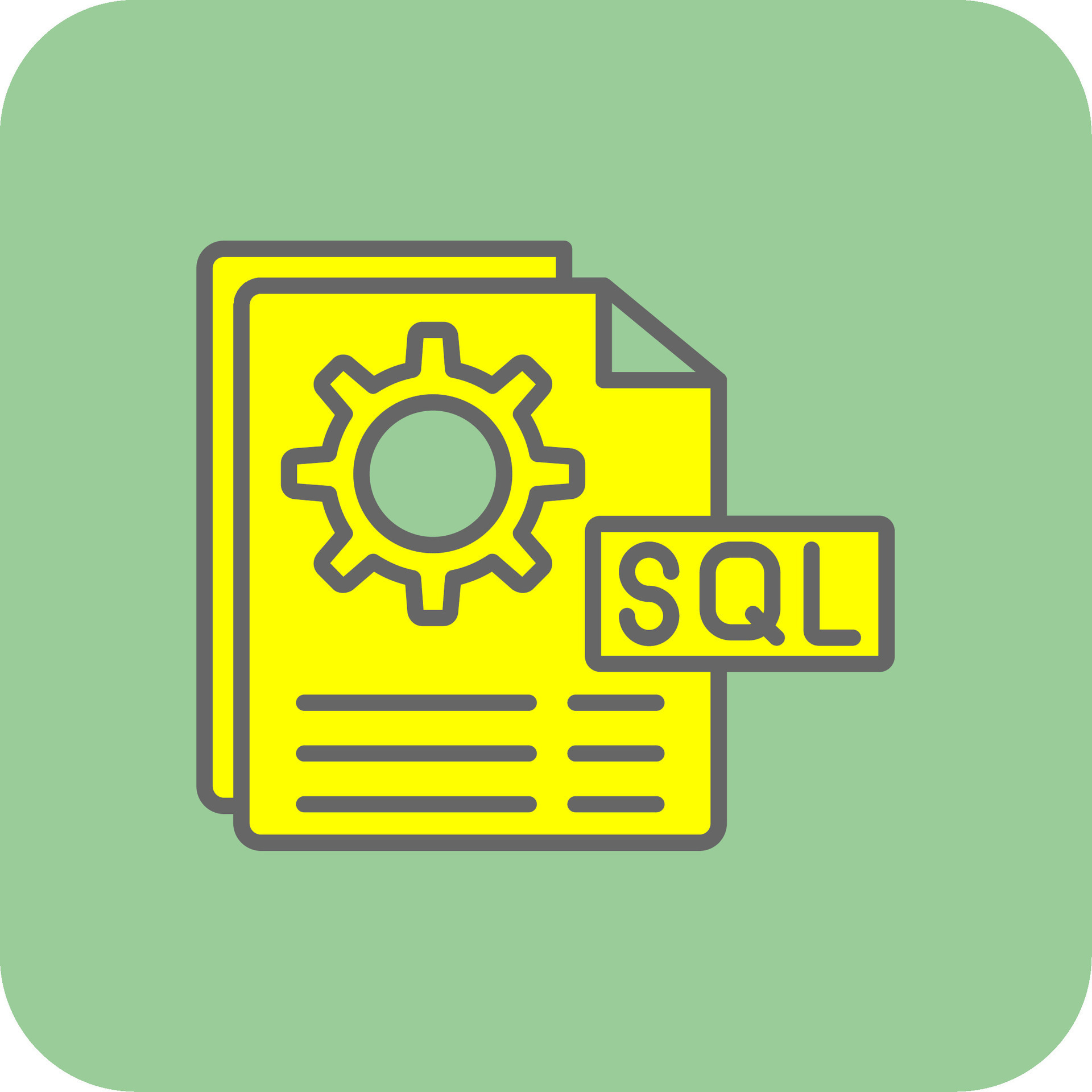 Sql File Glyph Gradient Corner Icon 44199392 Vector Art at Vecteezy