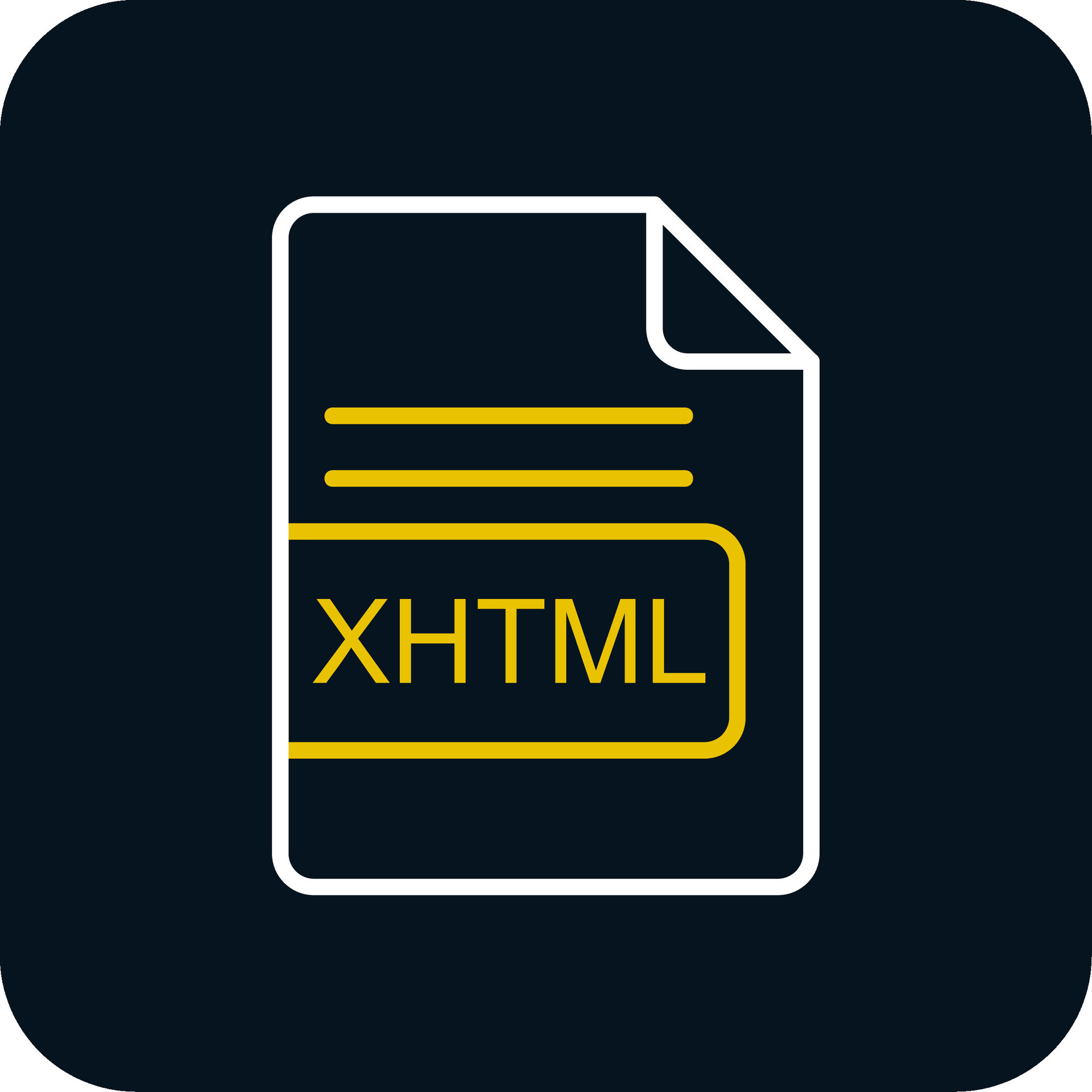 Xhtml File Format Line Red Circle Icon 44200903 Vector Art At Vecteezy